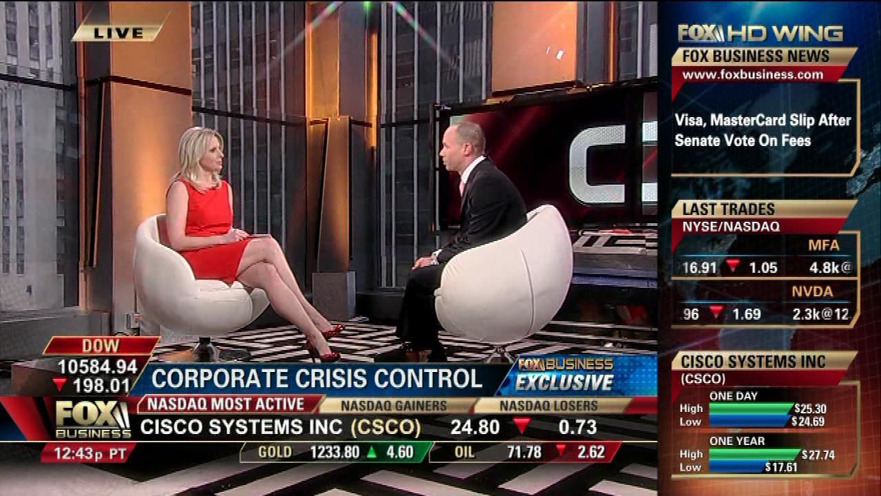 Tv Anchor Babes Cheryl Casone In A Hot Red Dress On Fbn